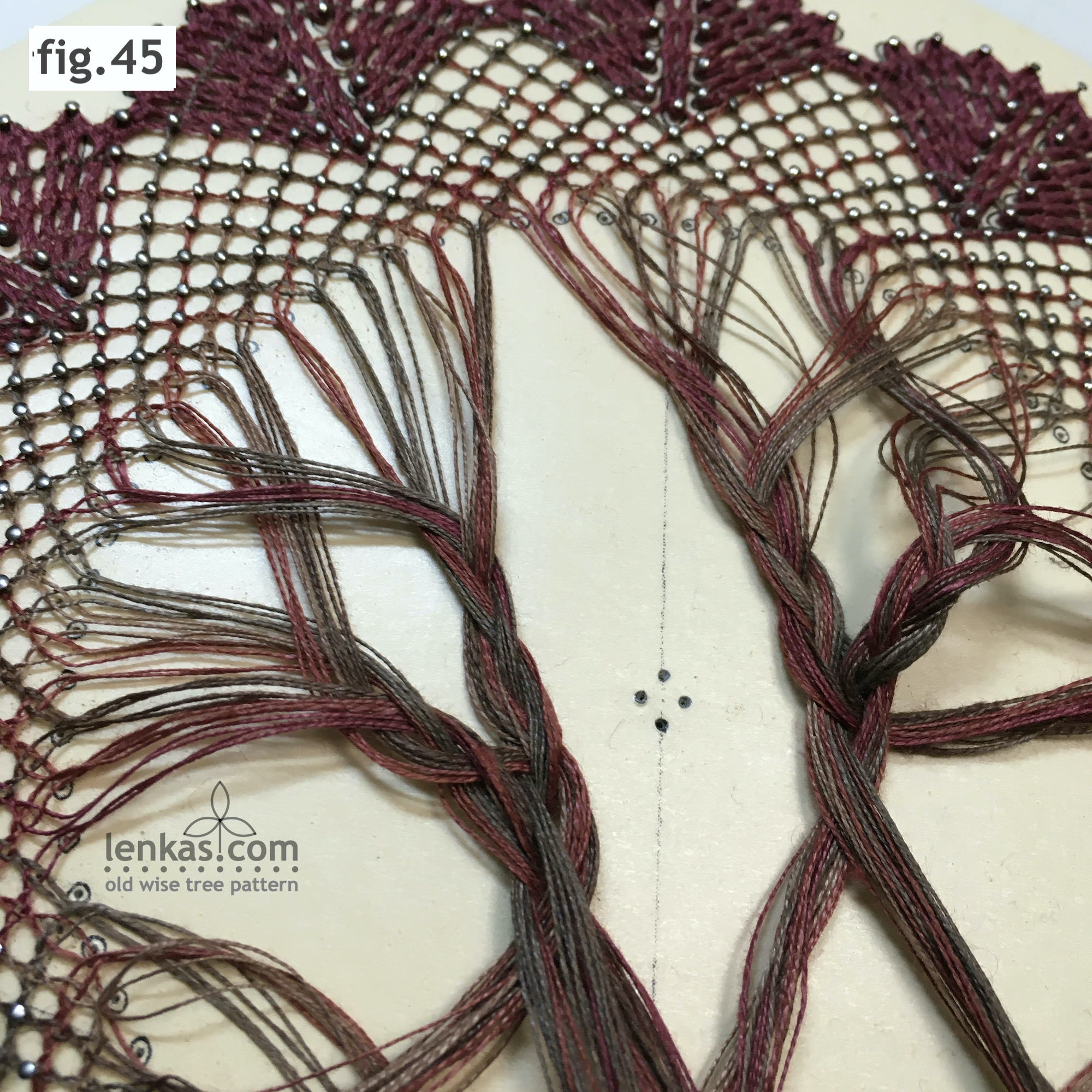 Old Wise Tree: PART 4 – Branches and Trunk Braiding | Lenka's Way of Lace