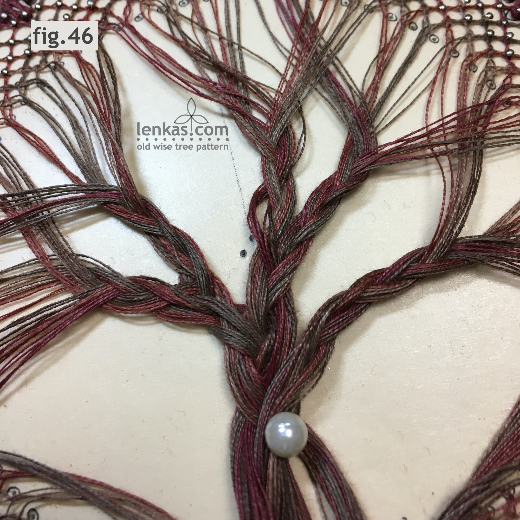 Old Wise Tree: PART 4 – Branches and Trunk Braiding | Lenka's Way of Lace
