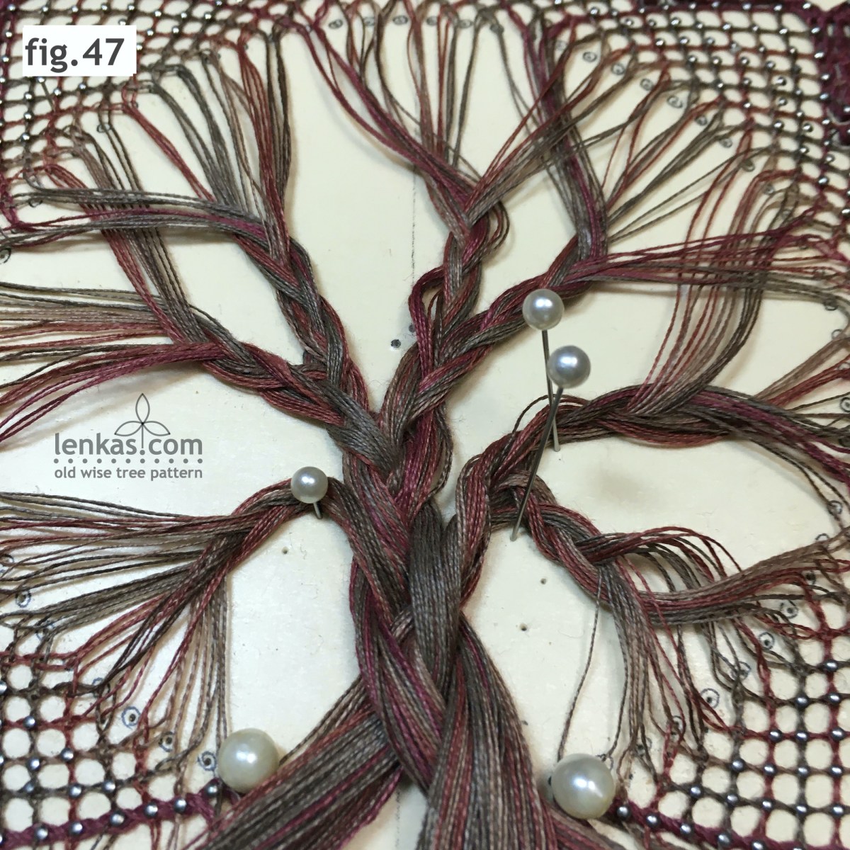 Old Wise Tree: PART 4 – Branches and Trunk Braiding | Lenka's Way of Lace