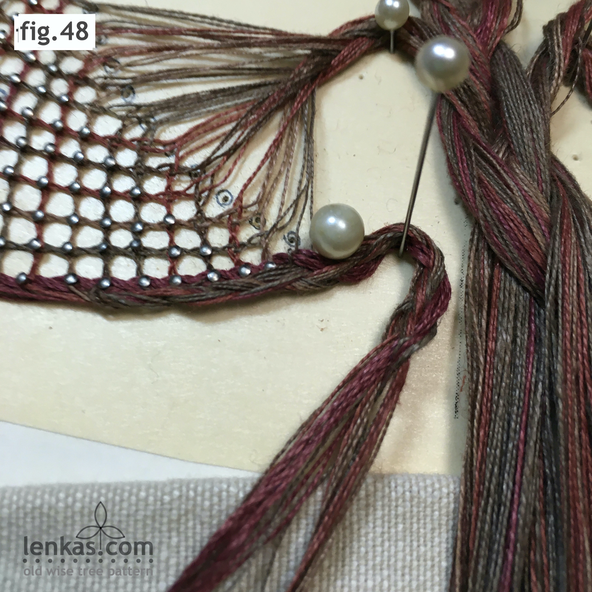 Old Wise Tree: PART 4 – Branches and Trunk Braiding | Lenka's Way of Lace