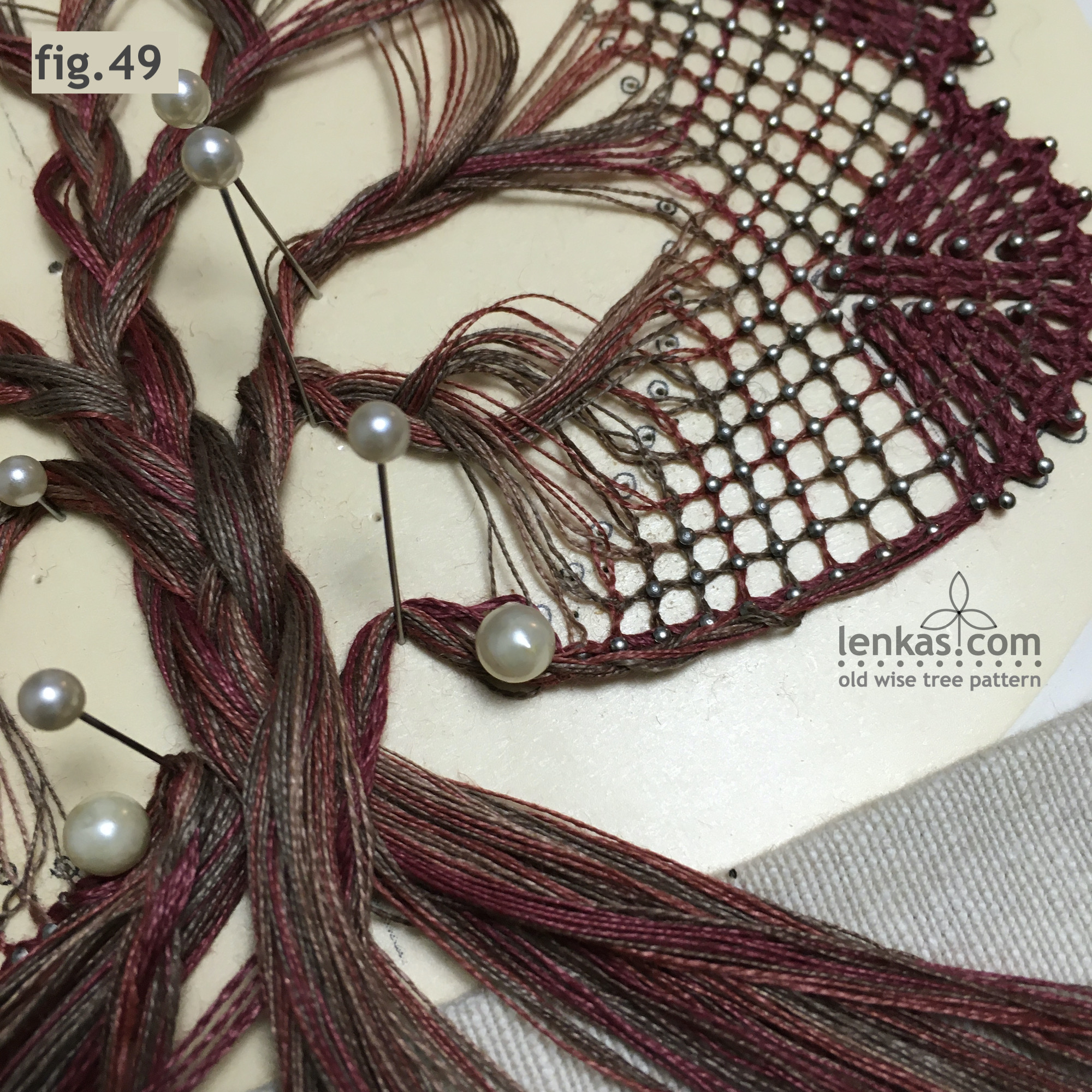 Old Wise Tree: PART 4 – Branches and Trunk Braiding | Lenka's Way of Lace