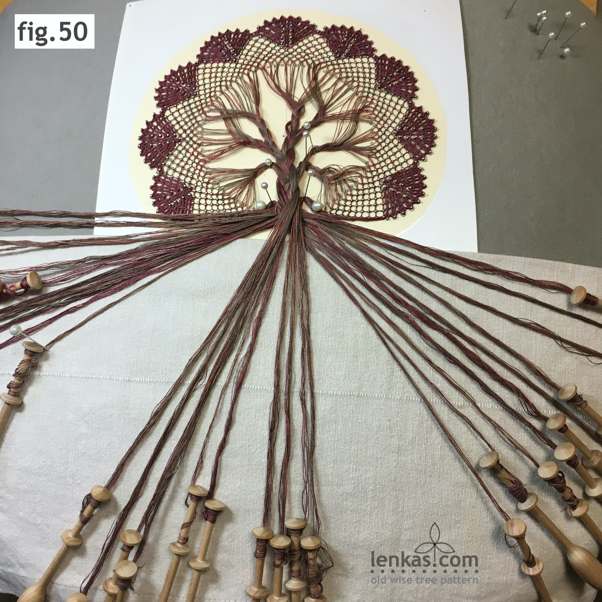 Old Wise Tree: PART 4 – Branches and Trunk Braiding | Lenka's Way of Lace