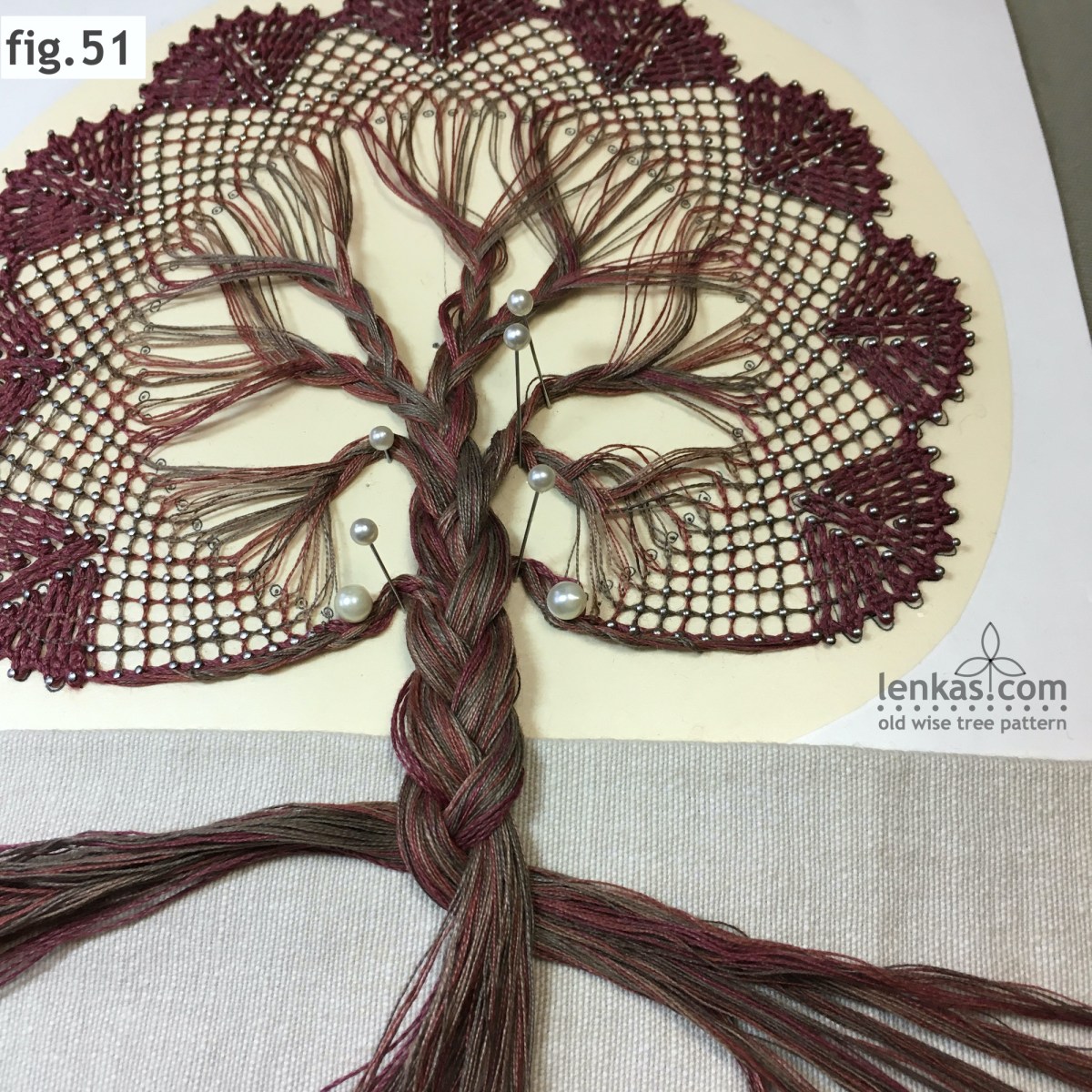 Old Wise Tree: PART 4 – Branches and Trunk Braiding | Lenka's Way of Lace
