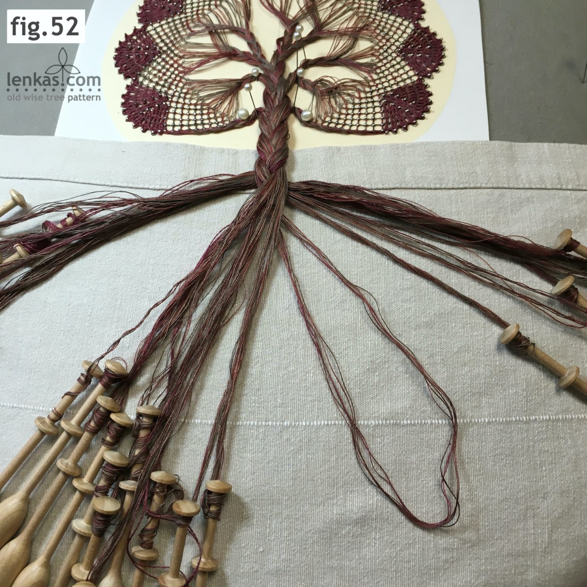 Old Wise Tree: PART 4 – Branches and Trunk Braiding | Lenka's Way of Lace