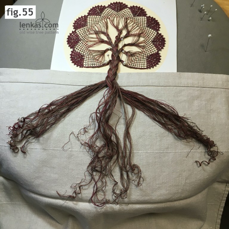 Old Wise Tree: PART 4 – Branches and Trunk Braiding | Lenka's Way of Lace