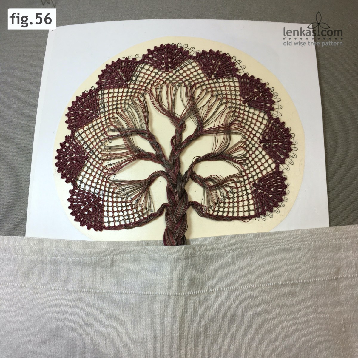 Old Wise Tree: PART 4 – Branches and Trunk Braiding | Lenka's Way of Lace