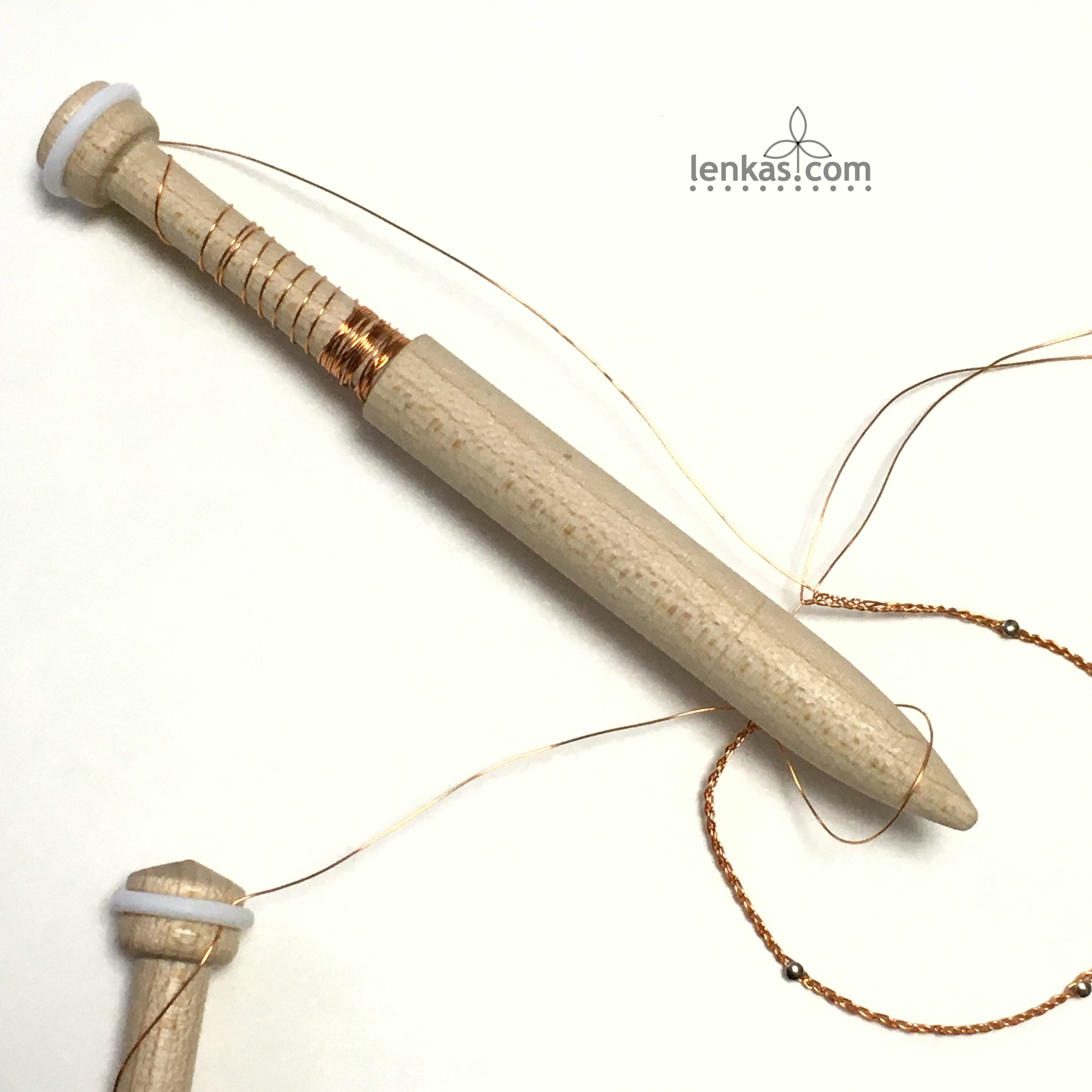 Introducing Lenka’s new medium bobbin for wire lace | Lenka's Way of Lace