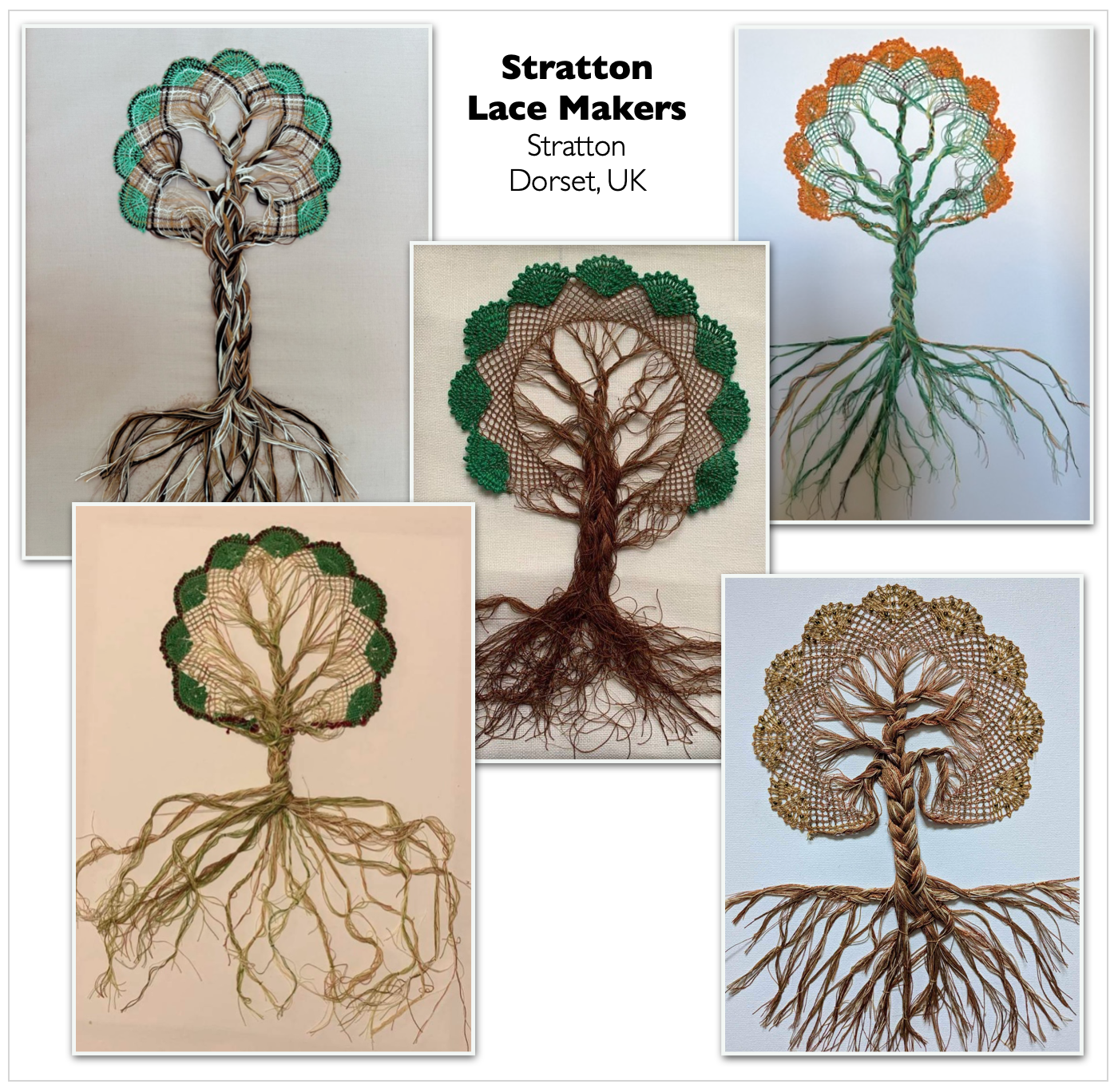 Quintet of Old Wise Trees from Stratton Lace Makers in the United ...